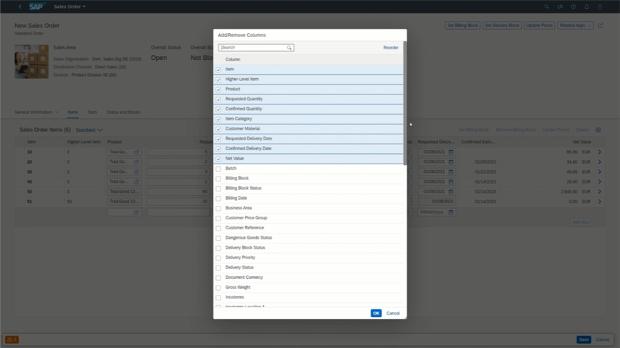 Create sales orders in SAP S/4HANA via Fiori app