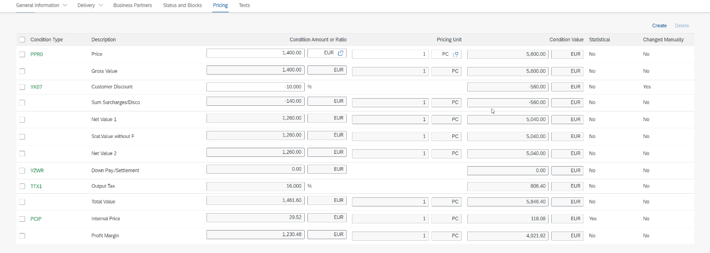 Create sales orders in SAP S/4HANA via Fiori app