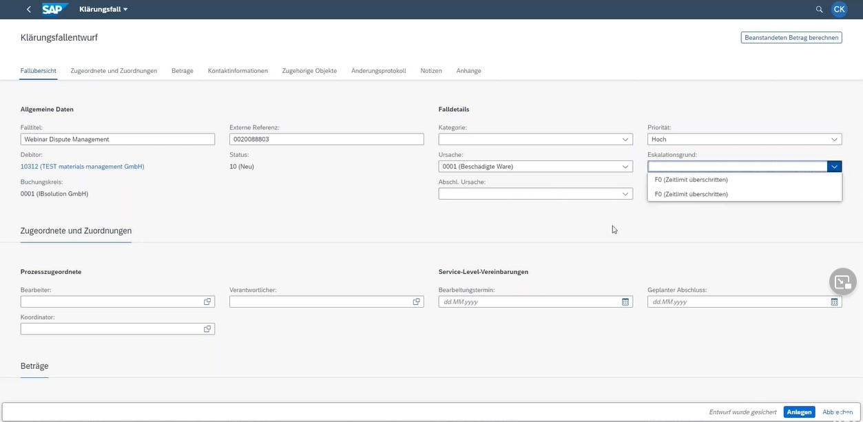 SAP Dispute Management: Processing dispute cases in SAP S/4HANA
