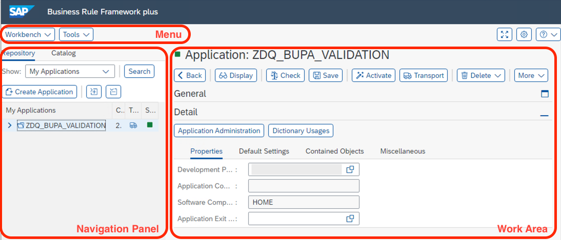 Validating data with BRFplus: Technical implementation